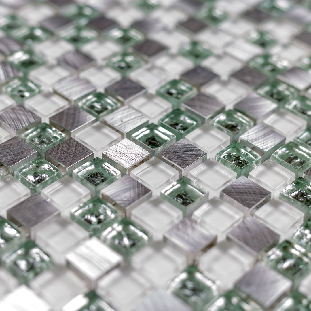 Bright Brushed Mini Mosaics S3339 I Tiles DIY