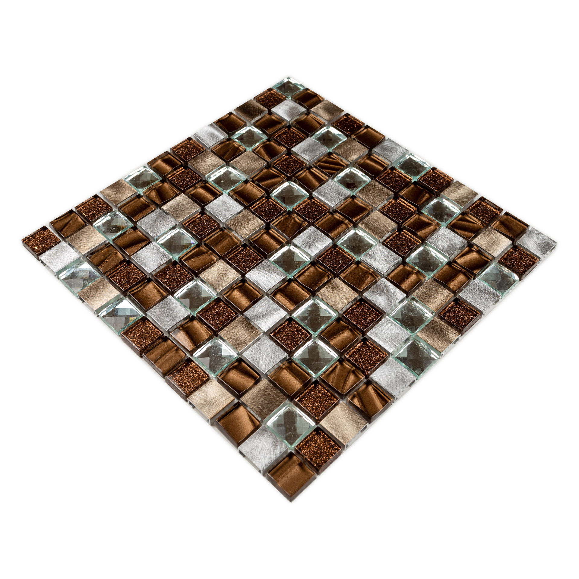 Crystal Bronze Square Mosaics SG201 I Tiles DIY