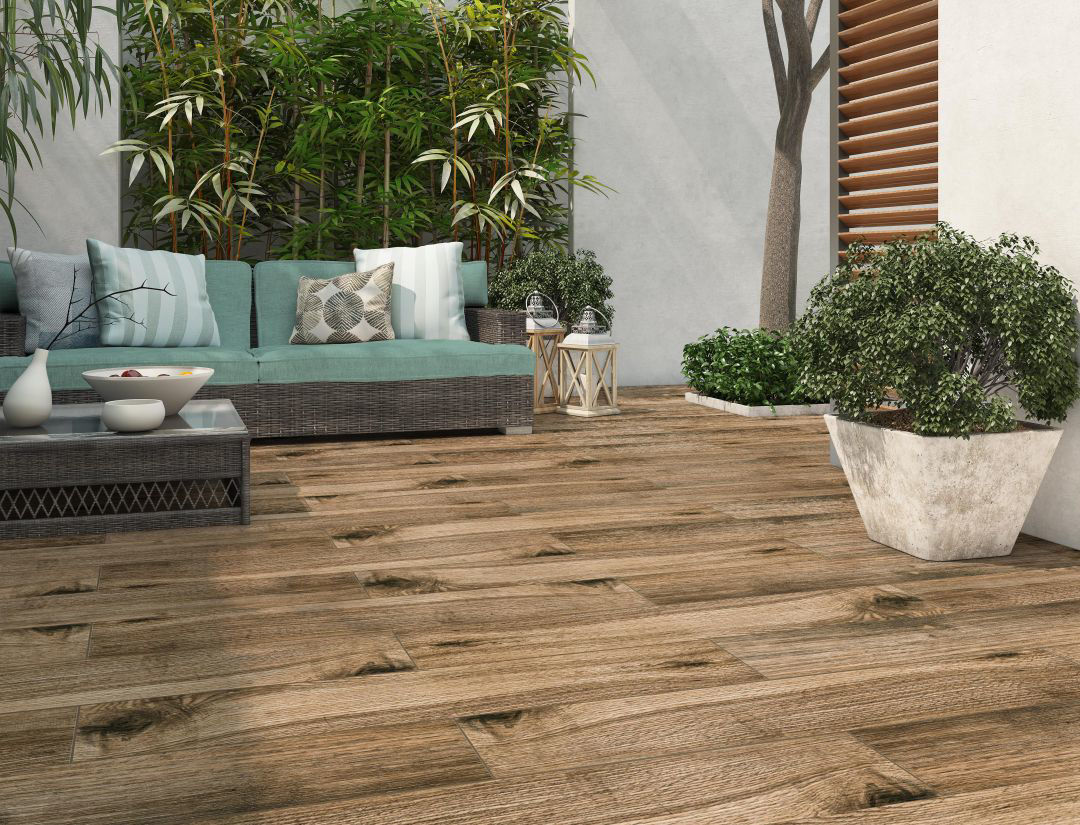 Skagen Oak Wood Effect Paving Slabs 20x120 cm I Tiles DIY