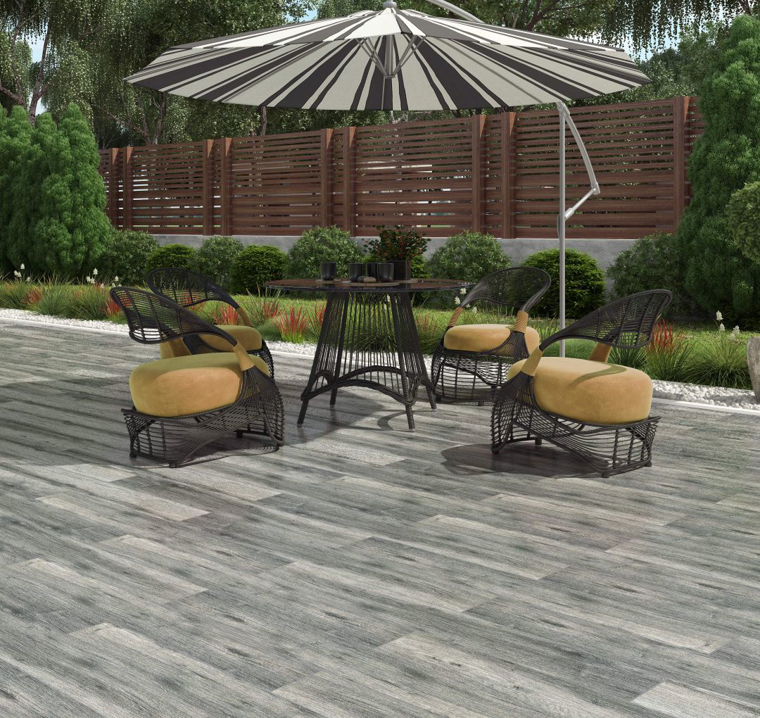 Skagen Ash Wood Effect Paving Slabs 20x120 cm I Tiles DIY
