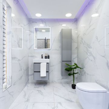 Calacatta Blanco Polished Tile 60x60 cm I Tiles DIY