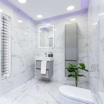 Calacatta Blanco Polished Tile 60x60 cm I Tiles DIY