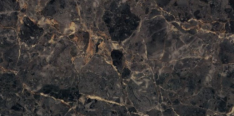 Magic Black Decor Polished Tile 60x120 cm I Tiles DIY