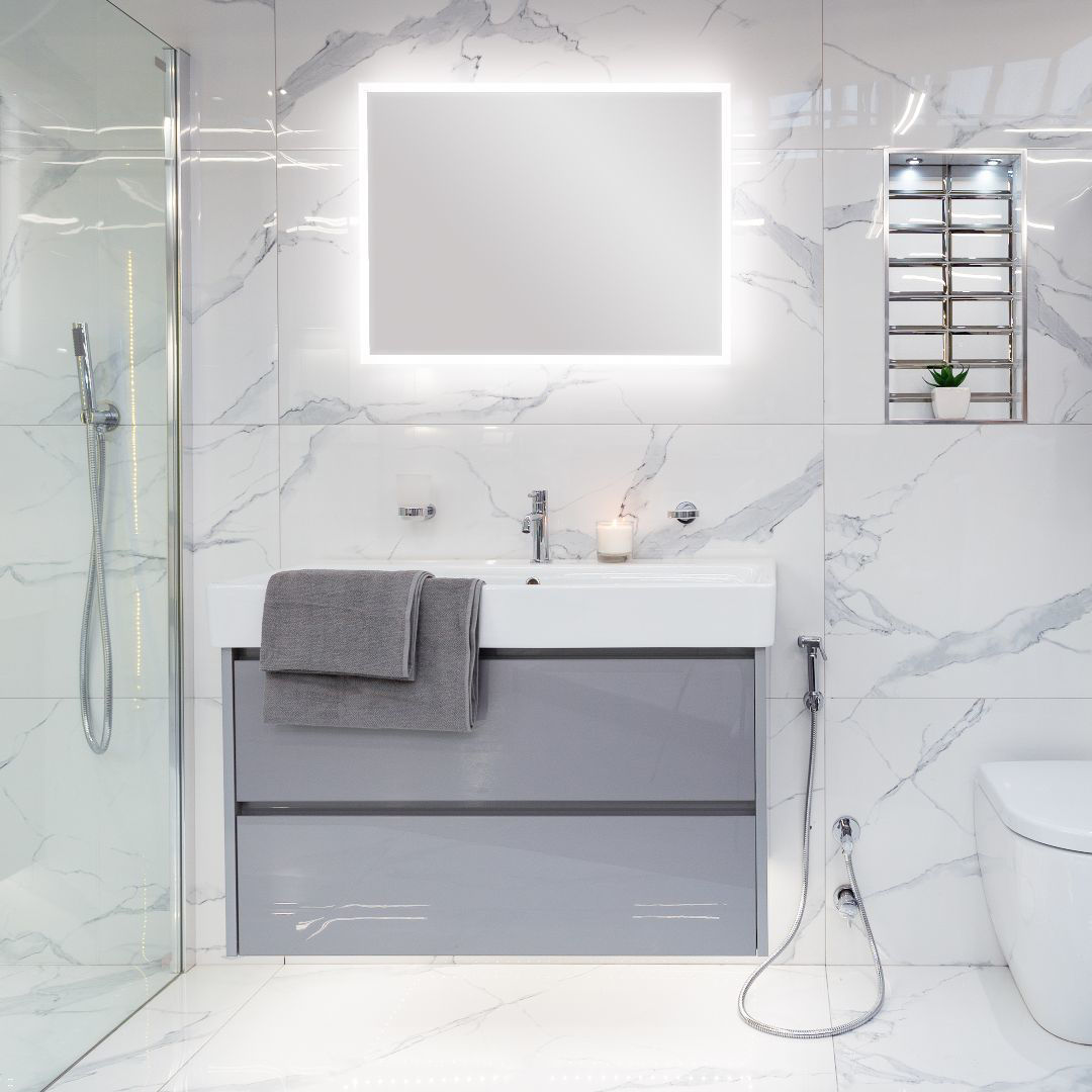 Calacatta Blanco Polished Tile 60x120 cm I Tiles DIY