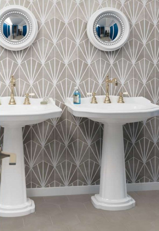 Meraki Grey Matt Hexagon Tile 19.8x22.8 cm I Tiles DIY