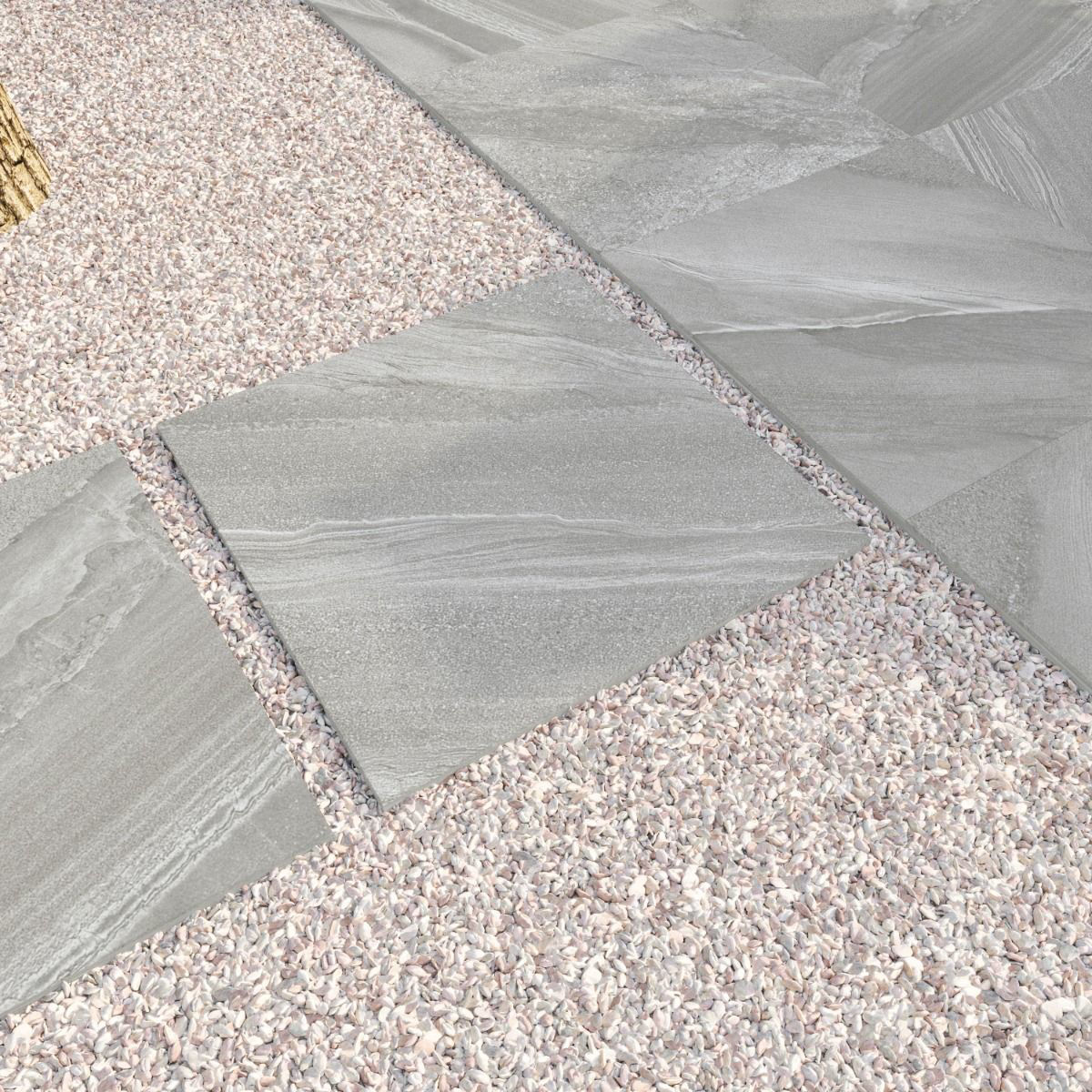 Crossover Grey 60x60 cm Paving Slabs I Tiles DIY