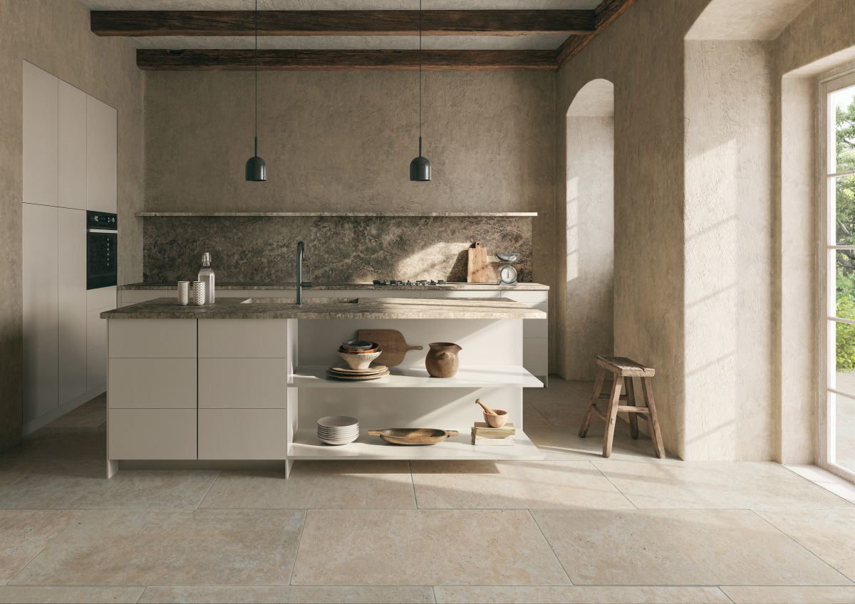 Timestone Beige Travertine Porcelain Tile 50x100 cm I Tiles DIY
