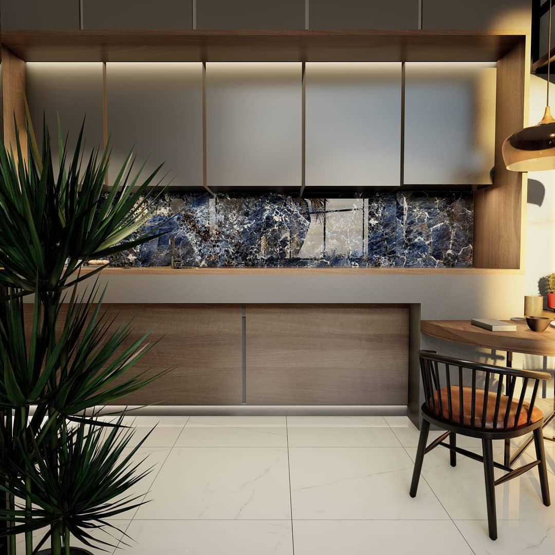 Mystic Blue Polished Tile 60x120 cm I Tiles DIY