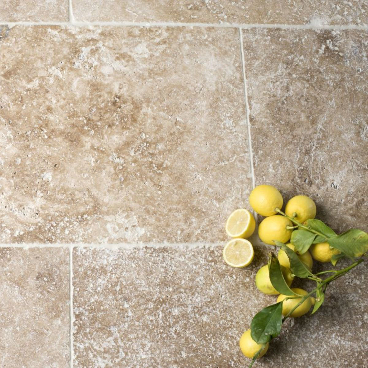 Tumbled Noce Travertine Modular Opus Pattern I Tiles DIY