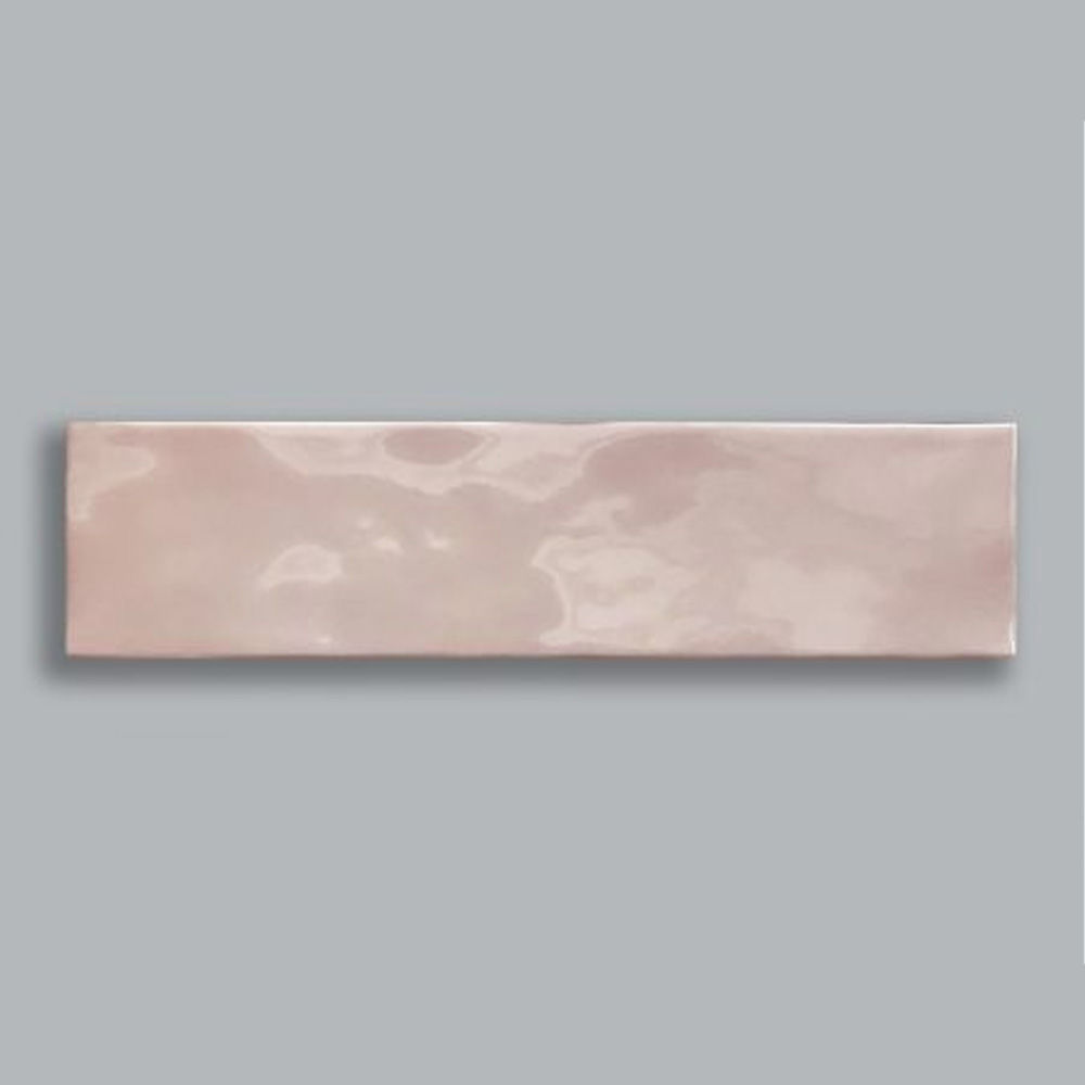Artisan Rose Brick Glossy Tile 7.5x30 cm I Tiles DIY