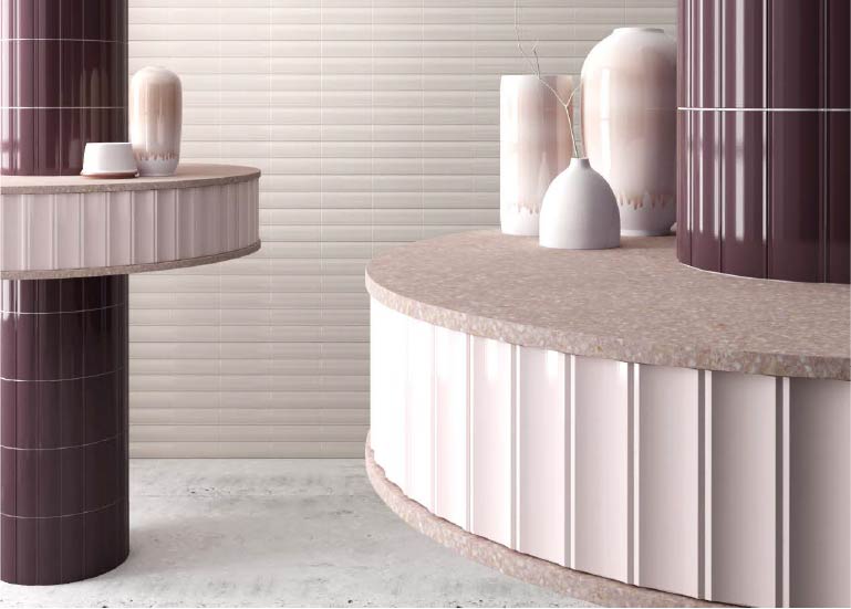 Vibe In Pink Matt Brick Tile 6.5x20 cm I Tiles DIY