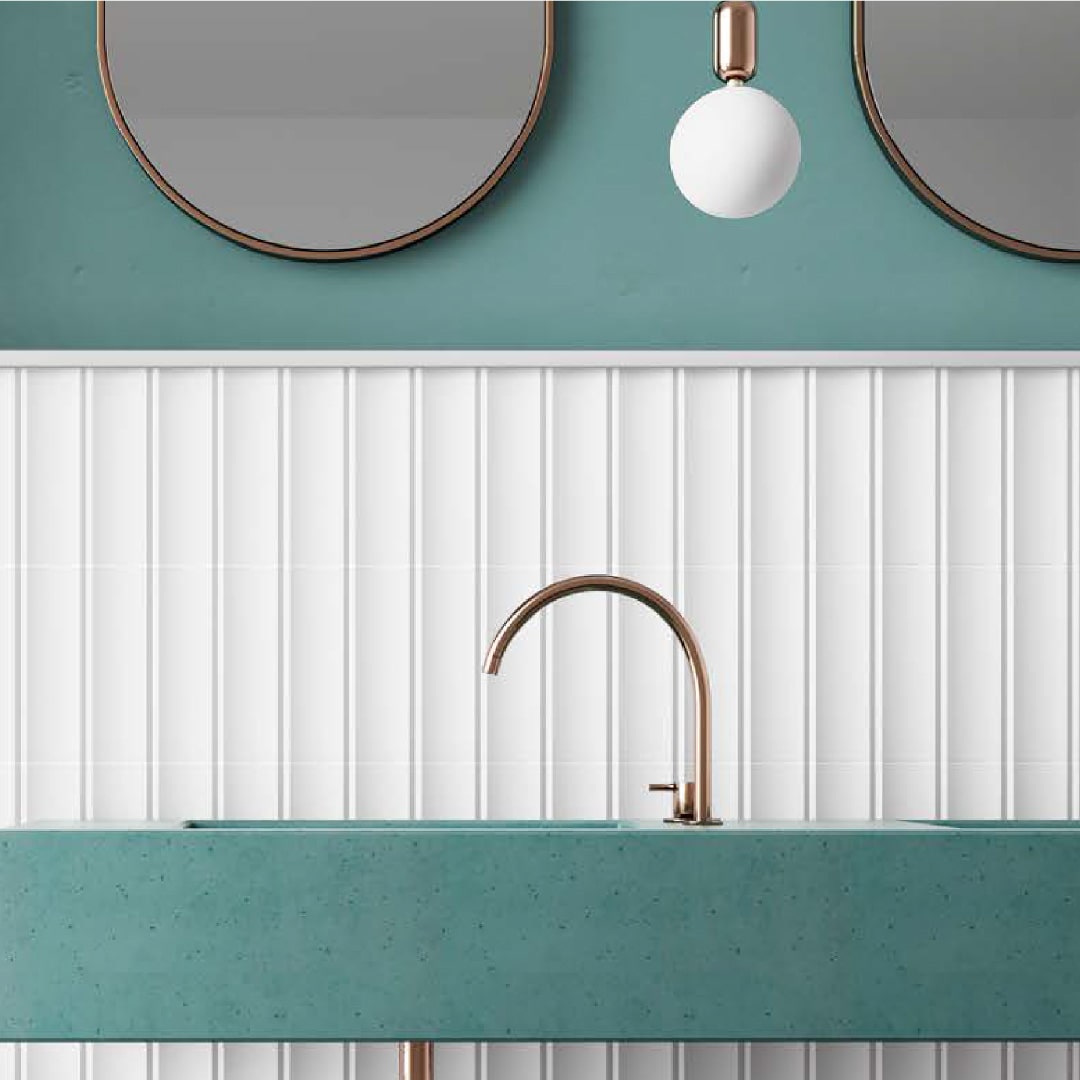 Vibe In White Matt Brick Tile 6.5x20 cm I Tiles DIY