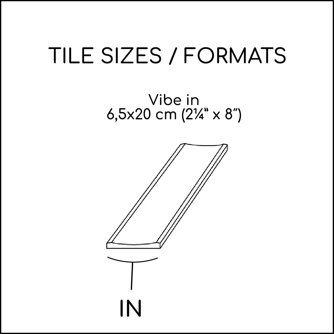 Vibe In Fantasy Sky Matt Brick Tile 6.5x20 cm I Tiles DIY