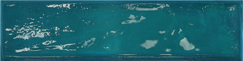 Rain Aquamarine Glossy Wall Tile 7.5x30 cm I Tiles DIY
