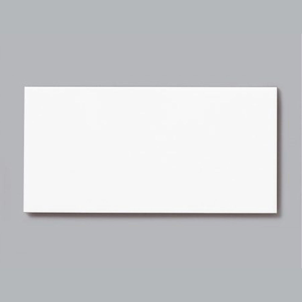 White Flat Glossy Tile 10x20 cm I Tiles DIY