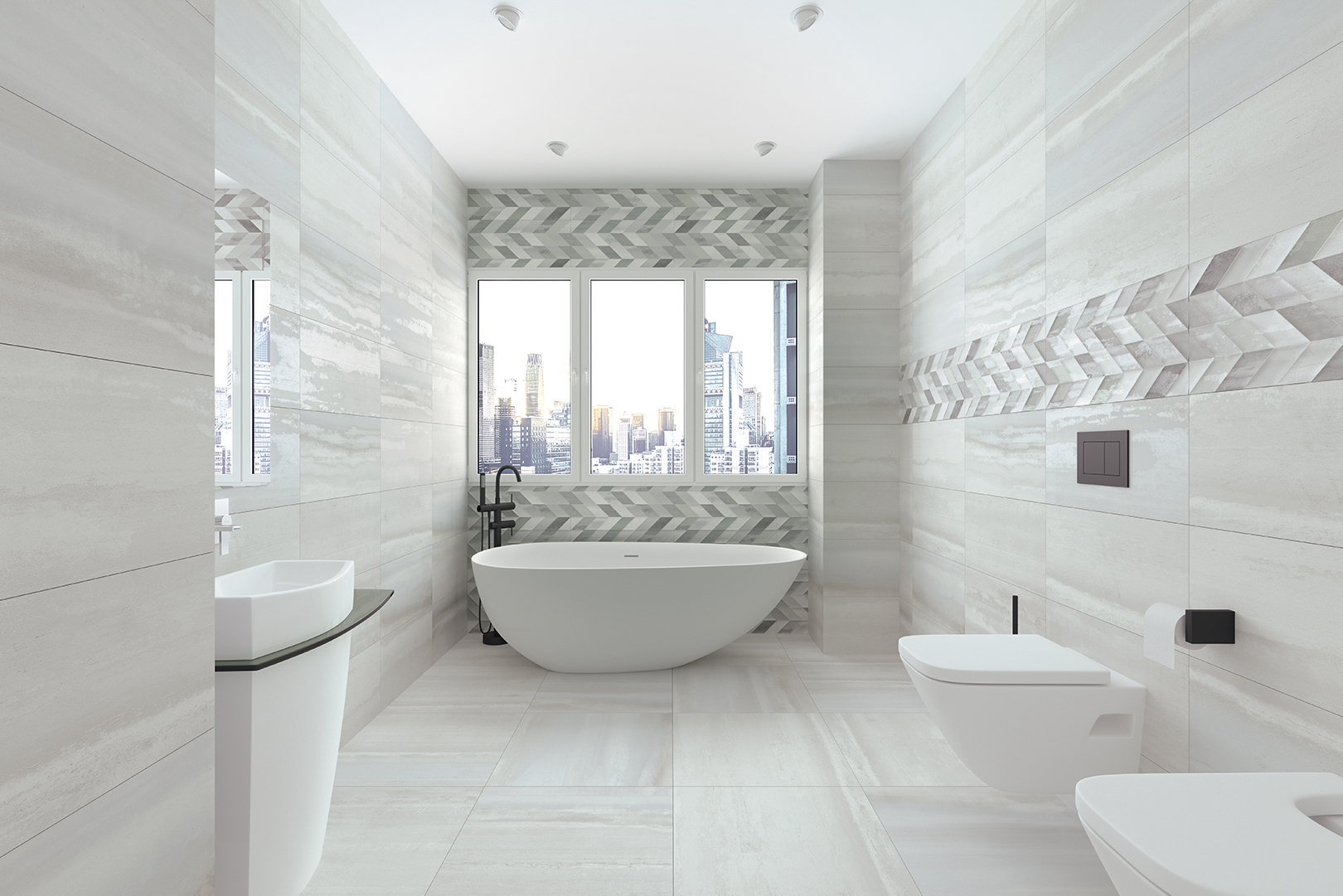 Amor Ice Matt Metallic Tile 30x60 cm I Tiles DIY