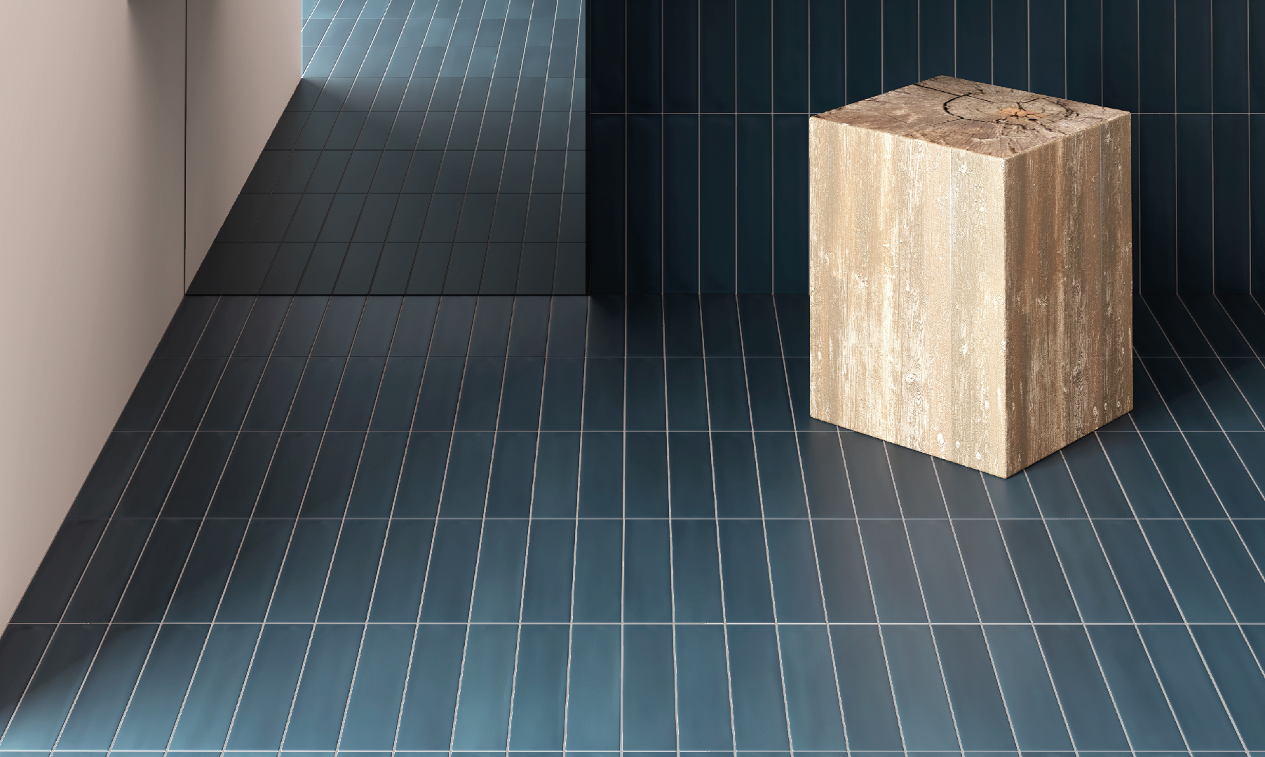 Wade Dark Blue Matt Metro Tile 6x30 cm I Tiles DIY