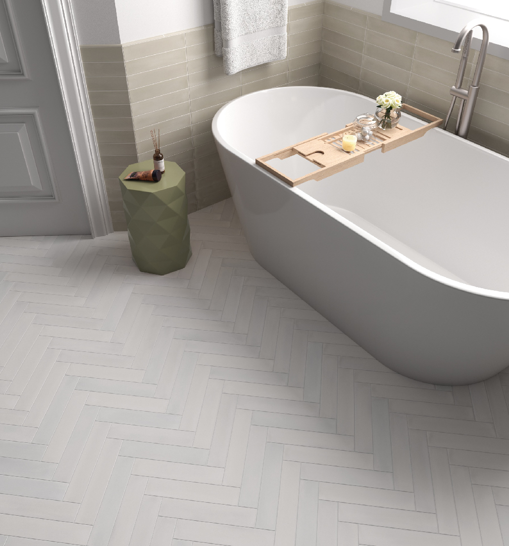 Wade White Matt Metro Tile 6x30 cm I Tiles DIY