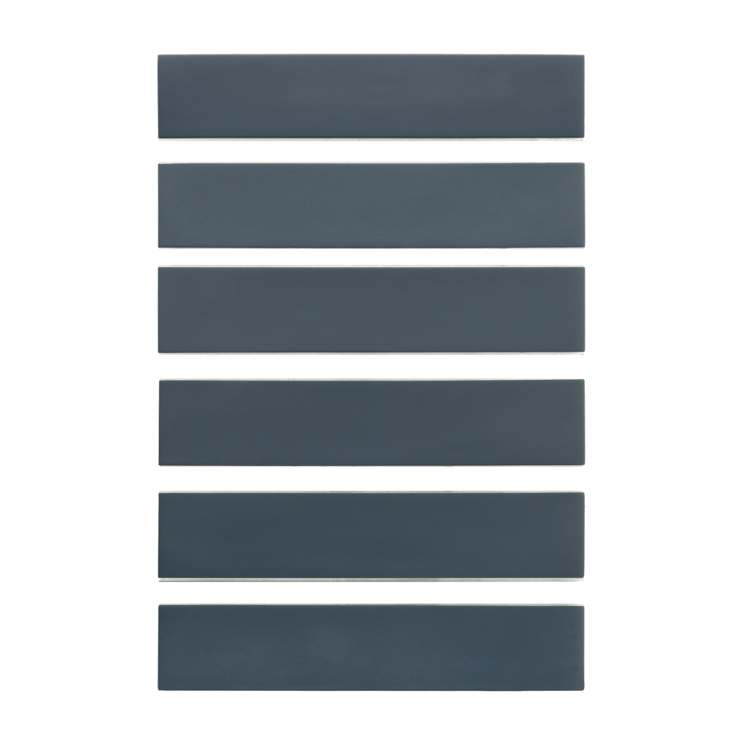 Wade Dark Blue Matt Metro Tile 6x30 cm I Tiles DIY