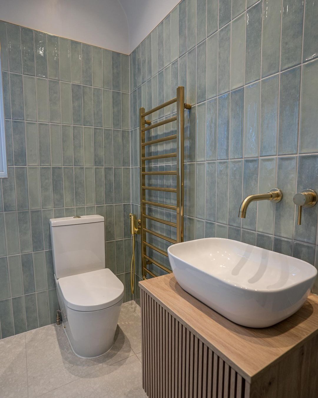 Rustic Glass Green Wall Tile 7.5x30 cm I Tiles DIY