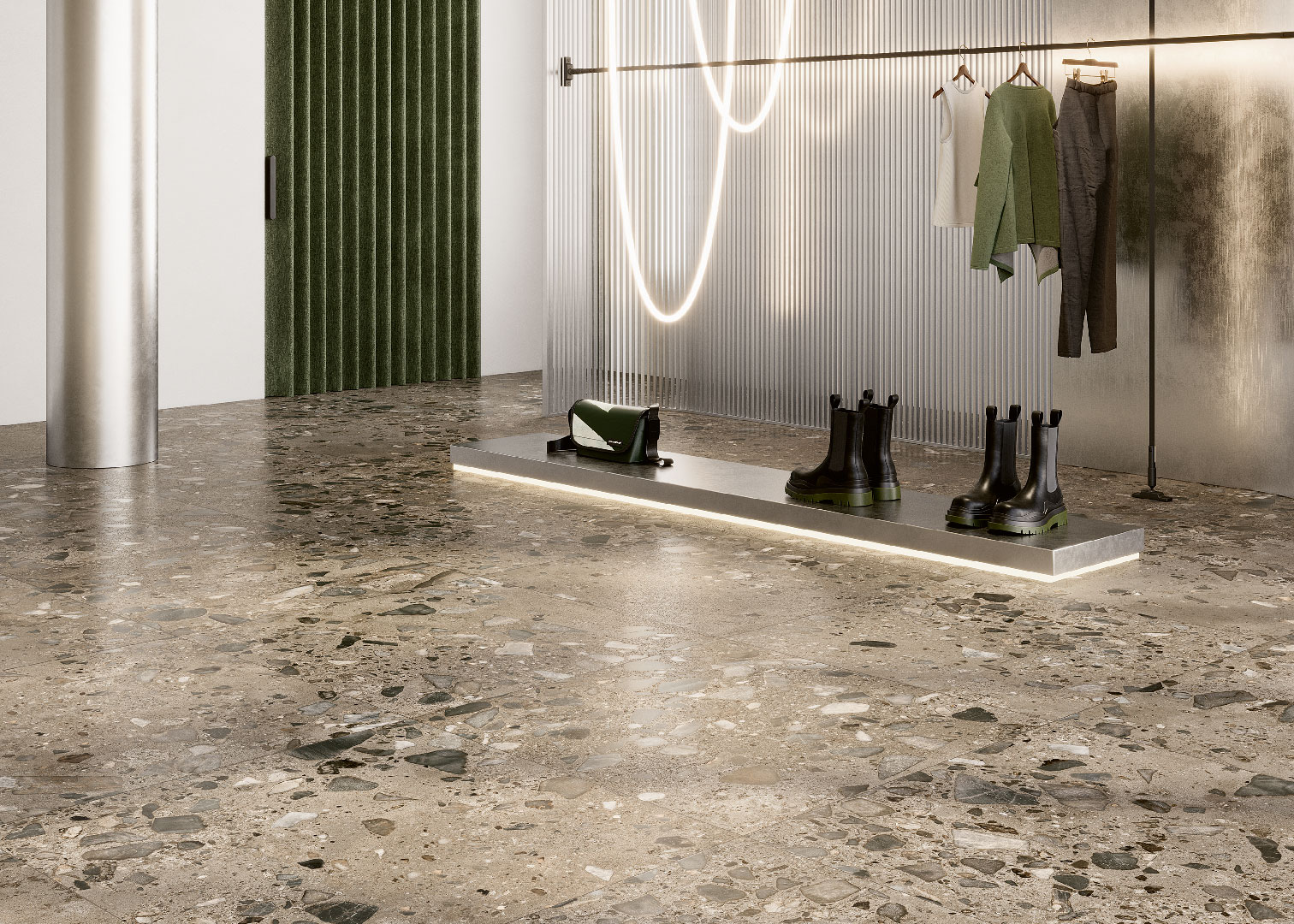 Pebble Taupe Semi Polished Tile 60,4x60,4 cm I Tiles DIY