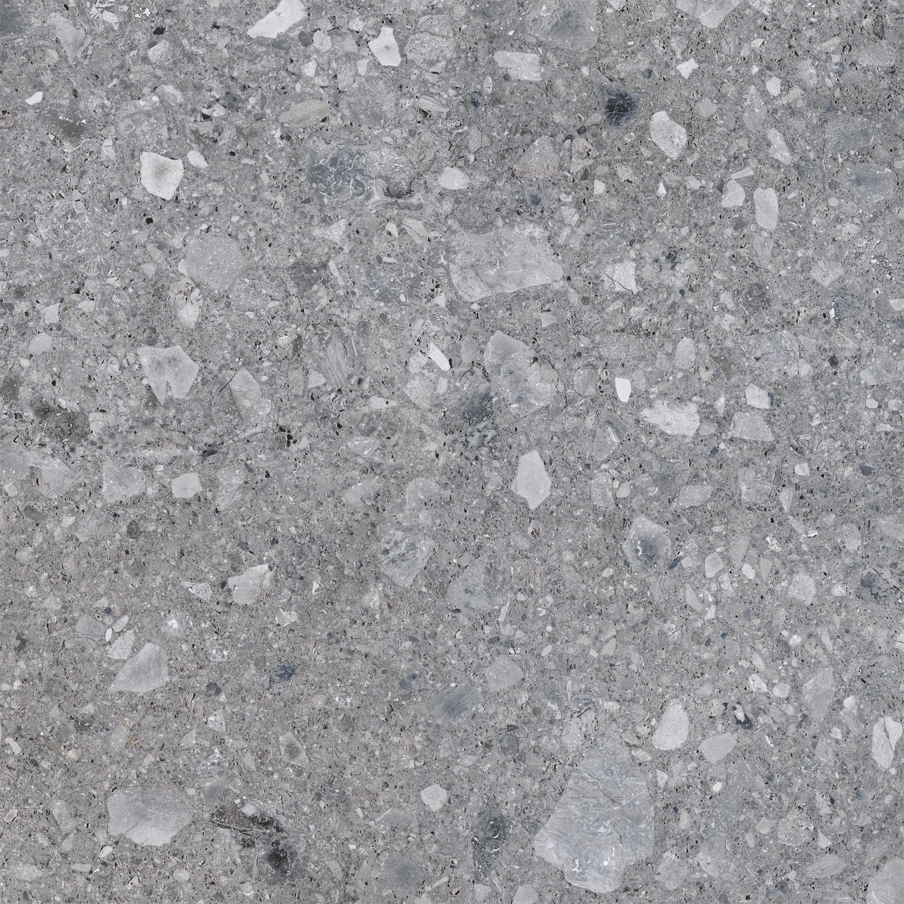Royal Terrazzo Dark Grey 90x90 Porcelain Paving Slabs I Tiles DIY